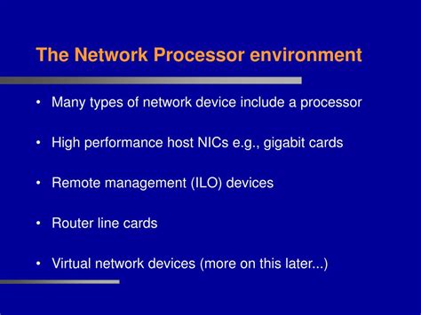 ppt link an operating system architecture for network processors