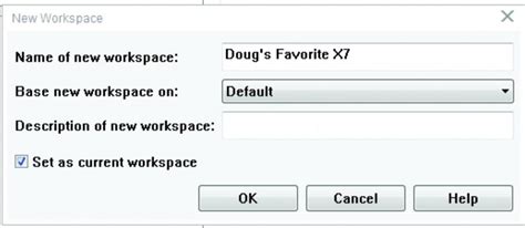 Creating A New Workspace In CorelDRAW