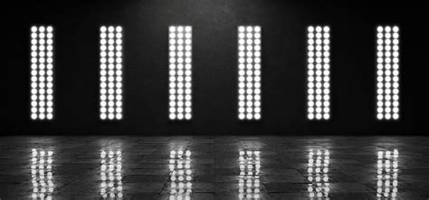 격납고 금속 Led 조명 투광 조명 차고 미래 지향적인 배경 미래 지향적 인 복도 전시실 터널 기술 배경 3d 렌더링 가구에 대한 스톡 사진 및 기타 이미지 Istock