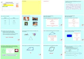 Forming And Solving Equations Maths GCSE Foundation ActivInspire Lesson