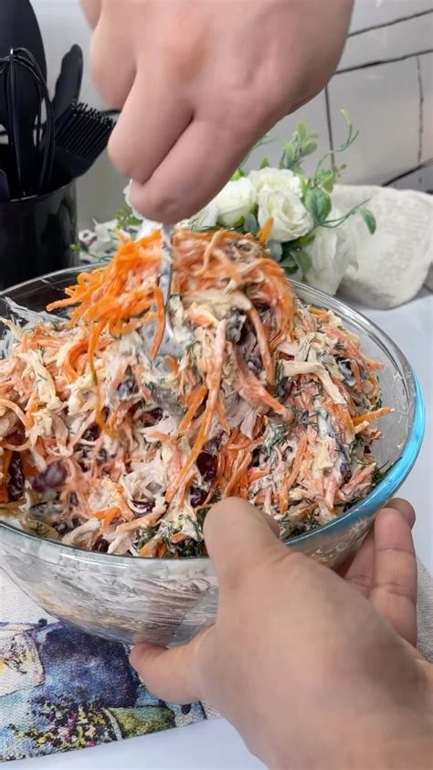 Рецепты Лайфхаки Дом Салат из 3 х ингредиентов 🔥 Получилось так вкусно что все просили