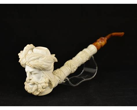 Long Stem Sultan Meerschaum Pipe Customized Meerschaum Pipe Handmade