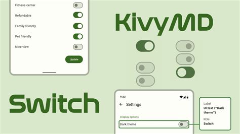 Kivymd Best Practice Settings Screen With M3 Style Switches