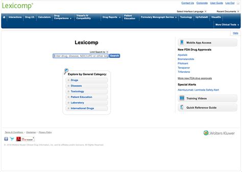 Upgrade To Lexicomp Ui Health Sciences Library Suny Upstate