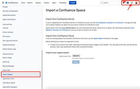 Import A Confluence Cloud Space Confluence Cloud Atlassian Support