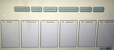 Solved Match Each Complete Or Abbreviated Electron