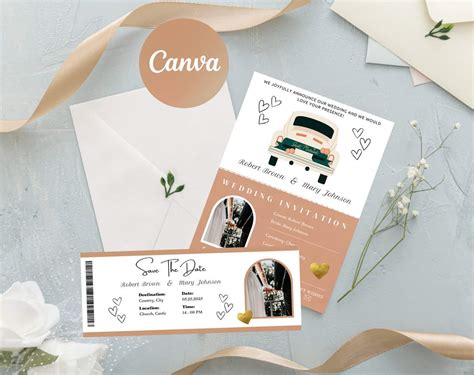 Destination Wedding Invitation Passport Wedding Invitation