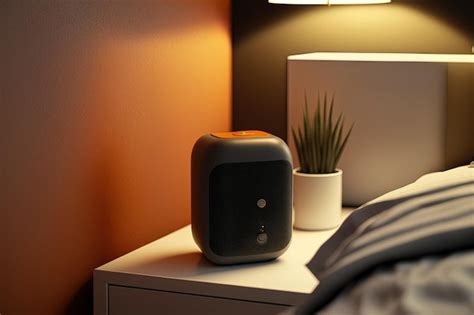 Premium AI Image In Room Smart Speaker Gadget In A Smart Home System An Intelligent Assistant