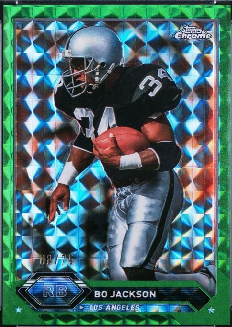 2023 Topps Composite Topps Chrome Bo Jackson 30 Green Geometric