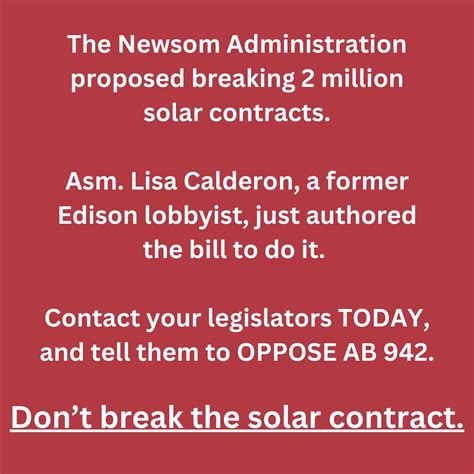 Solar Asm Lisa Calderon Was An Edison Lobbyist For 25 Years Before