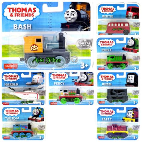 Thomas And Friends Metal Engine Buttonscarves Harold Percy Toby Bash Percy Flame Silver Thomas