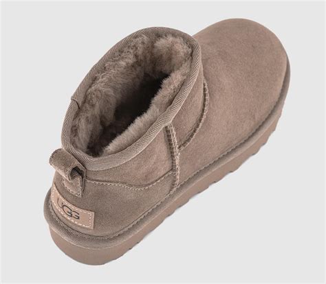 Ugg Classic Ultra Mini Boots Mushroom Womens Ankle Boots