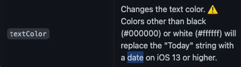 TextColor Property Not Changing Today In IOS Issue Henninghall React Native Date