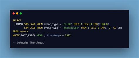 Gokuldas Thottingal On Linkedin Linkedin Datalemur Sql Easy Sqldeveloper Dataanalyst