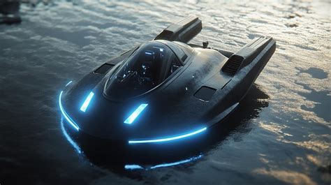Advanced Hovercraft With Minimalistic Stealth Design Premium Ai Generated Image Advanced Hovercraft With Minimalistic Stealth Design Premium Ai Generated Image