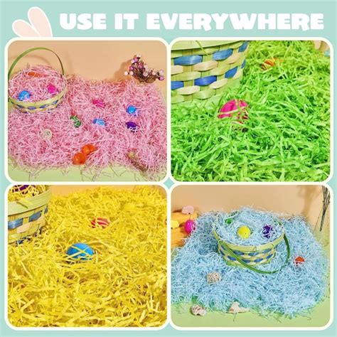Amazing Easter Fake Grass In 4 Colors Paper Shred 12oz