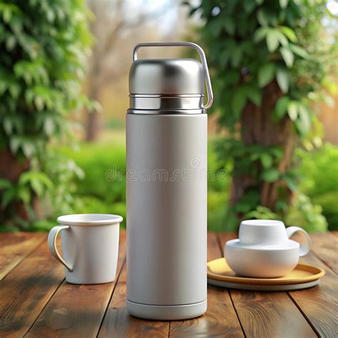 Realistic 3d Flask Mockup With High Quality Detailing Stock Illustration Illustration Of