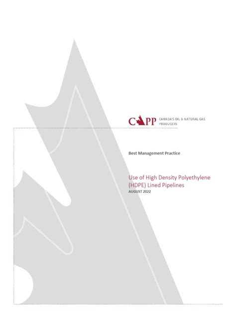 Use Of High Density Polyethylene Lines Pipelines 410114 Pdf Pipe