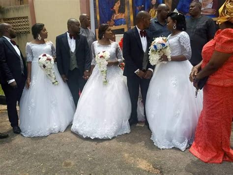 Two Sets Of Triplets Marry Each Other On The Same Day In Enugu Photos