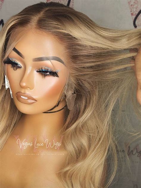 Hd Invisible Lace Blond Wig With Dark Roots Vegas Lace Wigs