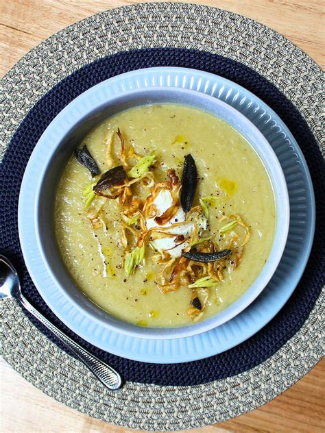 Creamy Parsnip Soup With Poached Egg Alice Zaslavsky