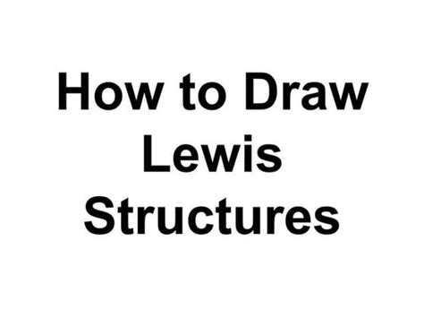 Lewis Dot Diagram Ppt