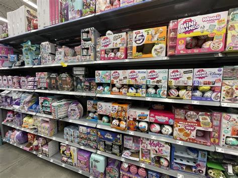 Walmart Retail Store Toy Aisle Mini Brands Various Toys Editorial
