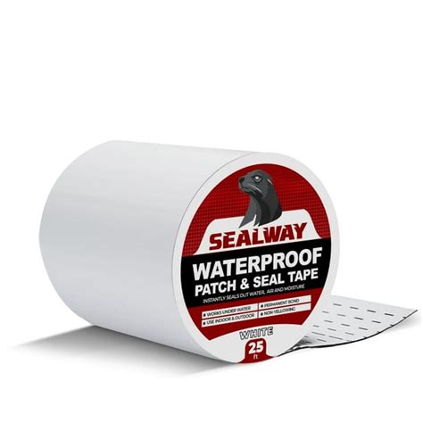 Cinta Selladora De Techo Sealway Blanca Impermeable 6 Cm X 76 M
