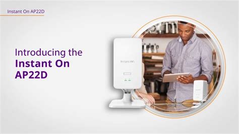 hpe ap22d aruba instant on wifi 6 in wall access point with 48v psu