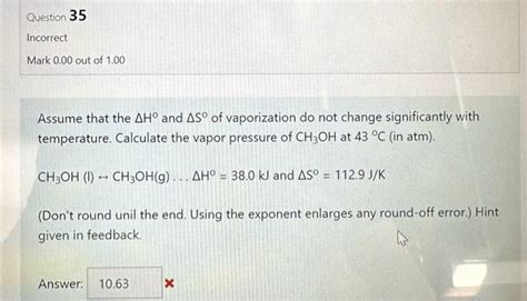Solved Endothermic Reaction Increase In Entropy Calculate Chegg
