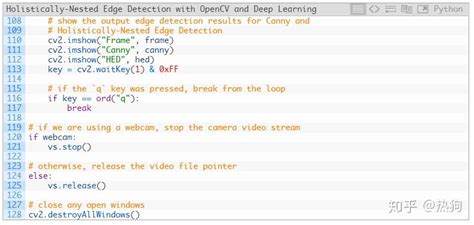 边缘检测 使用 opencv 和 深度学习 进行整体嵌套边缘检测 知乎