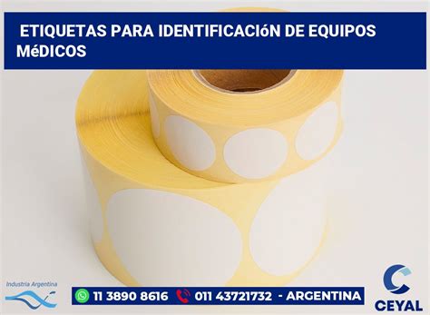 Etiquetas Para Identificación De Equipos Médicos Impresoras Etiquetas