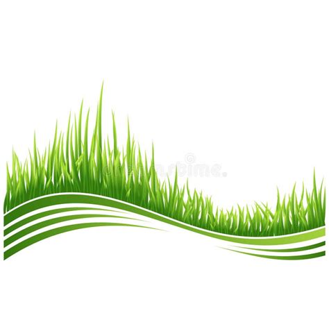 Green Grass Nature Wave Background Stock Vector Illustration Of Green