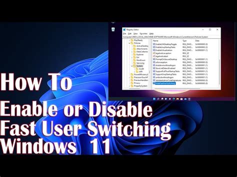 Enable Or Disable Fast User Switching In Windows 10 Quickly Disable