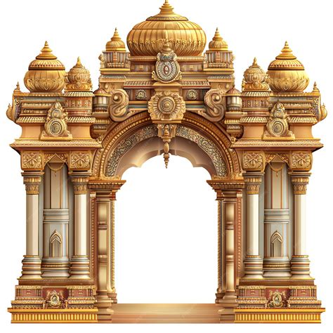 Hindu Arch Illustration Hindu Premium Ai Generated Image