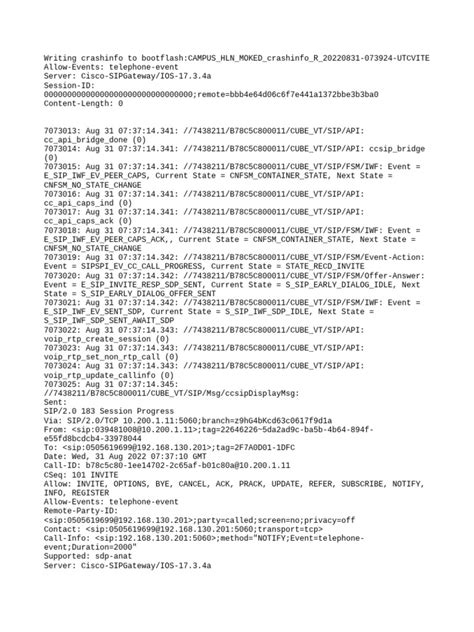 Crash 1 Pdf Session Initiation Protocol Network Architecture