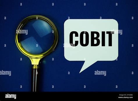 Cobit Control Objectives For Information And Related Technologies Text On Speech Bubble With