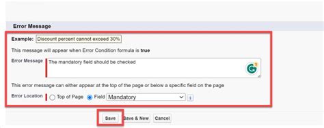 salesforce checkbox validation rule