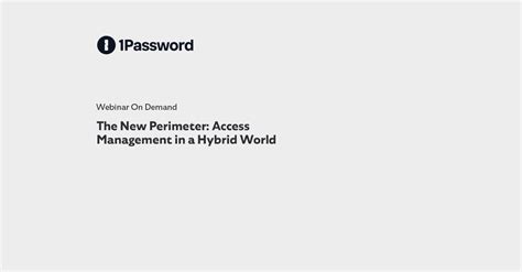 The New Perimeter Access Management In A Hybrid World Ittech