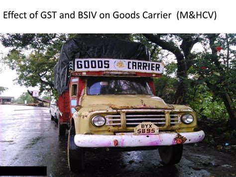 Goods Carrier Segment Ppt