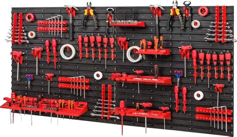 Panel Organizador De Herramientas De 1544 X 780 Mm Set Con 75 Soportes