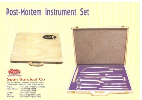 Post Mortem Instruments Autopsy Kit Latest Price Manufacturers