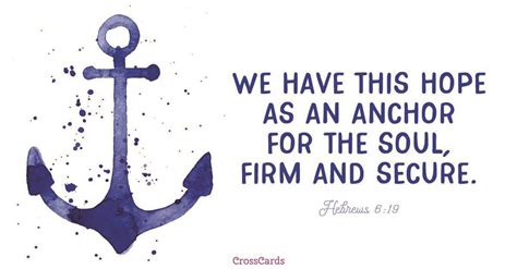 Hebrews 619 We Have This Hope As An Anchor For The Soul Firm