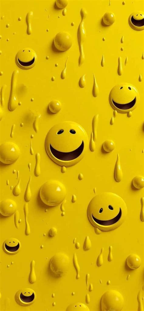 Download Yellow Smiley Faces Texture Wallpaper