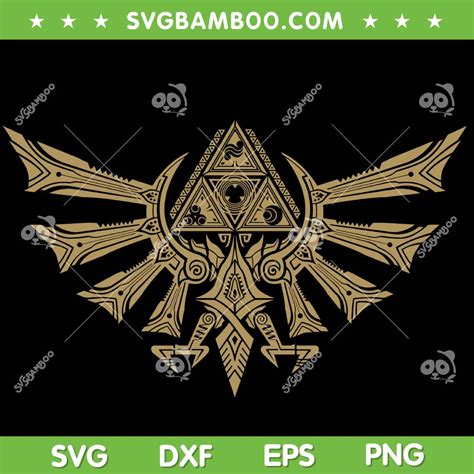 Zelda Triforce Eagle Legend Of Zelda Triforce With Wings In Blue And