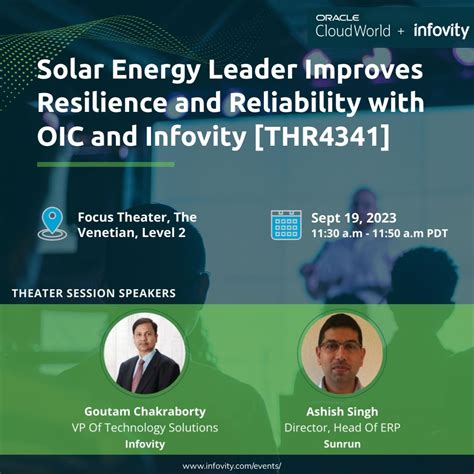 Sponsoredsessions Infovity Oraclepartner Theatersession Oraclecloudworld