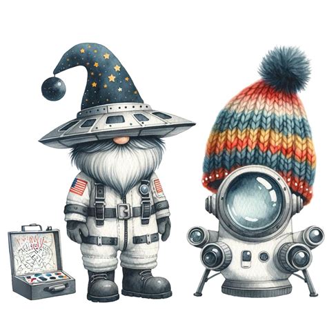 Space Gnome Space Gnome Png Rocket Gnome Cute Gnomes Clipart Space