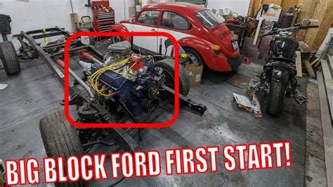Ford 460 Big Block First Start - YouTube