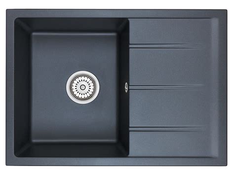 Врезная мойка Emar Quartz 70x38x20 см кварц цвет черный ️ купить по ...