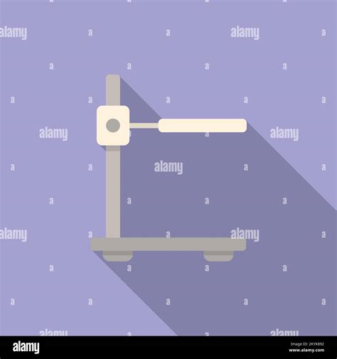 Lab Stand Icon Flat Vector Scientist Research Genetic Dna Stock